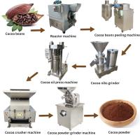 China Grinding Powder Machinery Function Cocoa Bean Process Machine Line with Energy Saving for sale