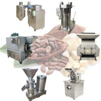China Grinding Powder Machinery Function Cocoa Bean Process Machine Line with Energy Saving for sale