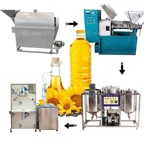 Quality Energy-Saving Edible Oil Refining and Bottling Machine with Seeds Oil Pressing for sale