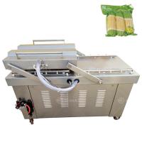 China Large Model Automatic Double Chamber Food Fresh Fruit Vegetable Vacuum Packaging Machine for sale