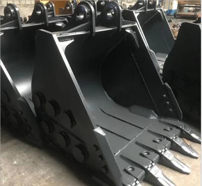 China Customized stone bucket Q355B standard clean bucket for excavator for sale