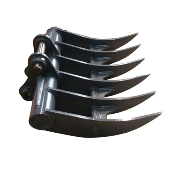 Quality Customizable Excavator Attachments Arable Land Harrow Bucket Multitooth Rake Bucket For Excavato for sale