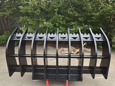 China Customizable Excavator Attachments Arable Land Harrow Bucket Multitooth Rake Bucket For Excavato for sale