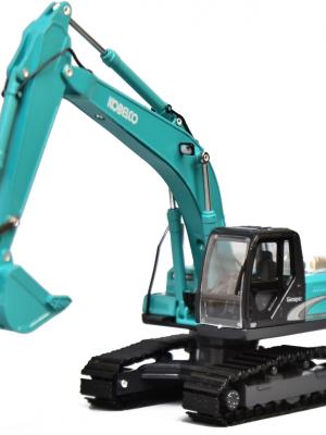 Cina Shen acciaio SK200 escavatore modello KOBELCO simulazione originale leghe metalliche decorazione auto non giocattoli in vendita