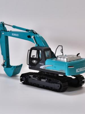 Cina Shen acciaio SK200 escavatore modello KOBELCO simulazione originale leghe metalliche decorazione auto non giocattoli in vendita
