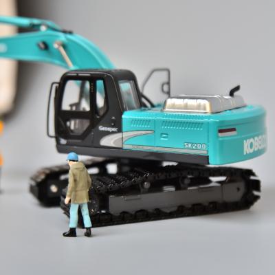 Cina Shen acciaio SK200 escavatore modello KOBELCO simulazione originale leghe metalliche decorazione auto non giocattoli in vendita