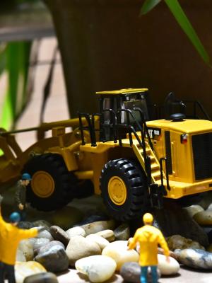 China DM Caterpillar CAT988H Loader Shovel Bulldozer Engineering Truck Alloy Simulation Model for sale