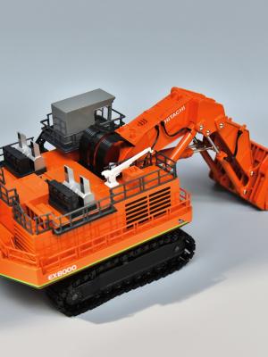 China Hitachi EX8000 Excavator 1/87 Scale Diecast Model Collectible Metal Toy Replica for sale