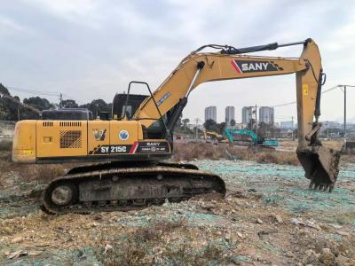 Cina Utilizzato 2019 SANY SY215-10 escavatore 21Ton Capacità Full Service Storia Costruzione Miniera in vendita