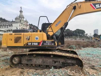 Cina Utilizzato 2019 SANY SY215-10 escavatore 21Ton Capacità Full Service Storia Costruzione Miniera in vendita