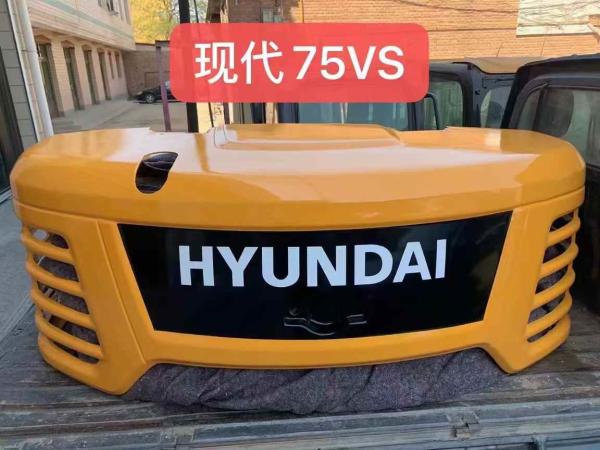 Quality Custom Excavator Glass Engine Cover Heavy Duty Quality Replacement Part for sale