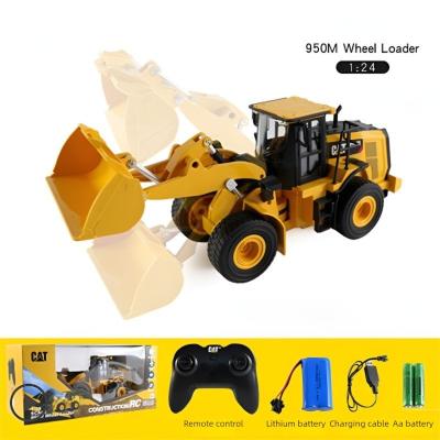 Cina D7E Bulldozer Simulazione di controllo remoto ricaricabile Bambini giocattolo 1:24 Scala 25002 in vendita