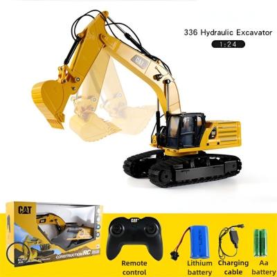 China 336 Remote Control Excavator 25001 Electric Simulation Kids Toy 1:24 Scale for sale