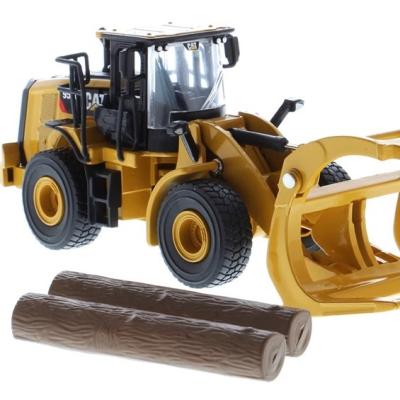 China 1:64 DM Diecast Masters Wheel Loader Log Forklift Attachment Model 85635 Collectible for sale