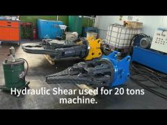 Metal Steel Waste Building Scrap Steel Shearing Machine Hydraulic Rotating Olecranon Shear For Excavator