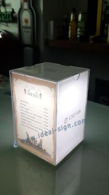 Cina Supporto acrilico del menu della tenda della Tabella per il ristorante e Antivari e night-club per mostrare il menu in vendita