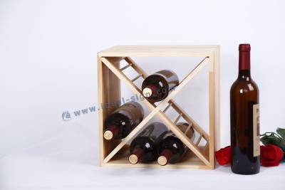 Cina Cartone di legno dello scaffale del vino di forma quadrata progettato per la visualizzazione o le conservazioni dei 30 * 30 * 24CM in vendita