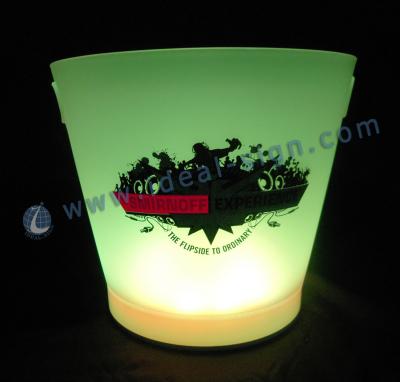 China Large Acrylic Illuminated Led Ice Buckets For Promotion Business Gift for sale