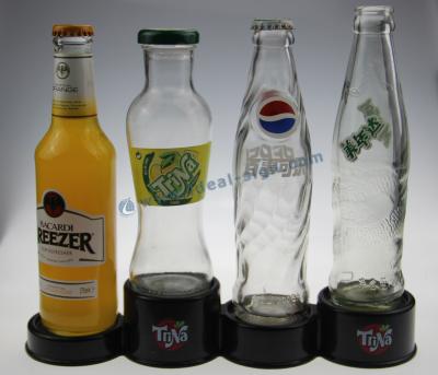 Cina Supporto di plastica dell'esposizione della bottiglia del liquore dell'esposizione della bottiglia con le tecniche dell'iniezione di PS in vendita