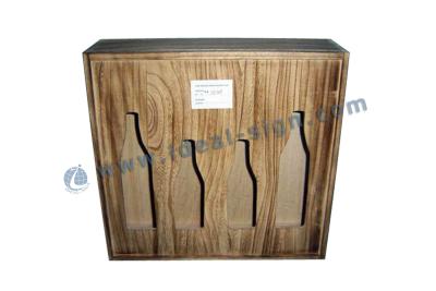 Cina Contenitori di regalo di legno unici ecologici del vino con il legno di paulownia per il club in vendita