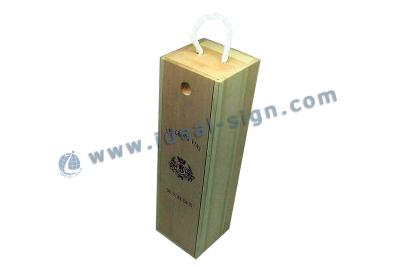 Cina Stampa di seta di legno su ordinazione dei contenitori di regalo del vino CYMK per 1 conservazione del vino della bottiglia in vendita