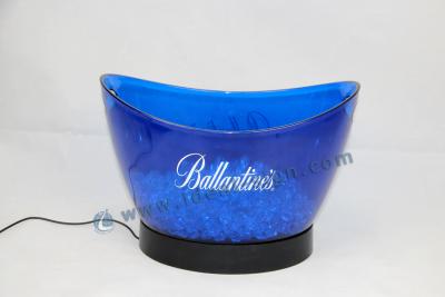 China 7.5L PS Champagne Light Up LED Ice Bucket For Bar with Injection Technics for sale