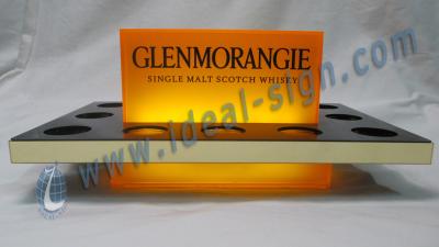 Cina I vassoi del servizio di GLENMORANGIE LED hanno messo i vetri di colpo per la promozione in vendita