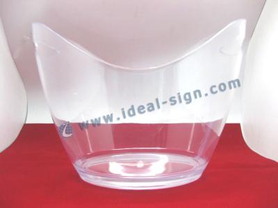 Cina Secchiello del ghiaccio del partito di forma dei lingotti dell'oro dell'elemento grande tramite l'iniezione di plastica in vendita