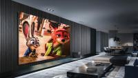 China Smart Android 9.0 DLP LED Projector 4K Decoding Home Theater Projector for sale