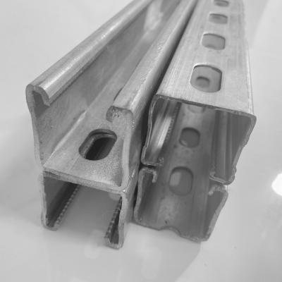 China 304 ASTM Vertical C Metal Strut Channel Integrated Galvanized Steel shelving systems for sale