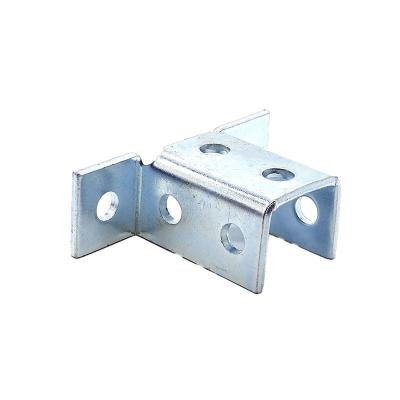 中国 カスタマイズされる2Hole 41*82mmの支柱チャネルの付属品の炭素鋼SS304 SS316の付属品 販売のため