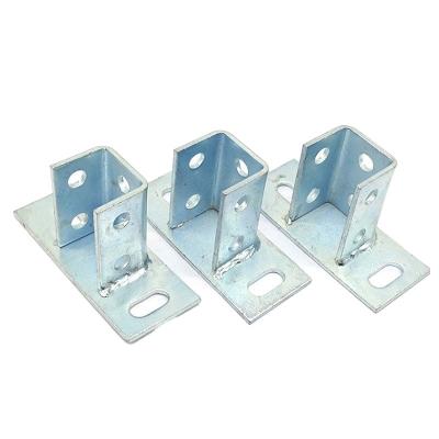 中国 カスタマイズされる2Hole 41*82mmの支柱チャネルの付属品の炭素鋼SS304 SS316の付属品 販売のため