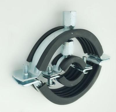 China 2.0mm Thickness Electrical Conduit Clamps Steel Metal Clamp Saddle Pipe for sale