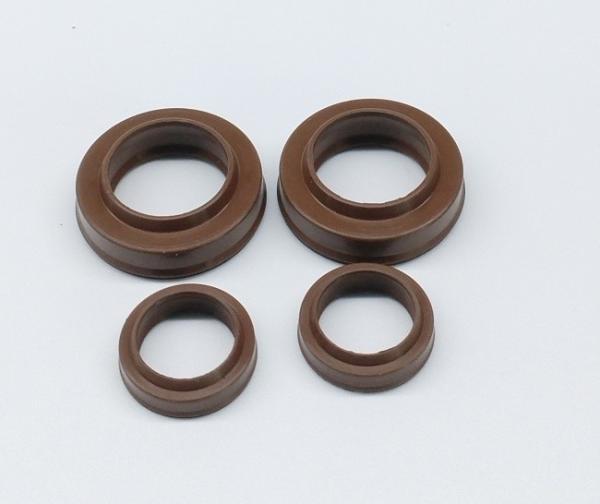 Quality FKM VITON Material Pneumatic Cylinder Rod Dust Seal Wiper Ring PDU Type Brown for sale
