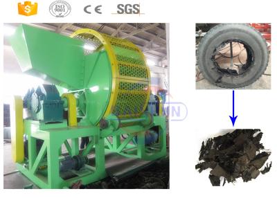 China High output used tire double shaft shredder manufacturer with CE for sale