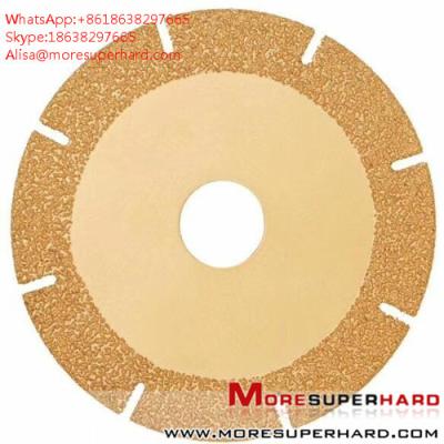 China Vacuum brazing diamond saw blade processing various natural stones  Alisa@moresuperhard.com for sale