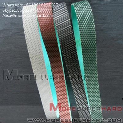 China Flexible Diamond Belts Diamond sand belt for polishing and grinding Alisa@moresuperhard.com for sale