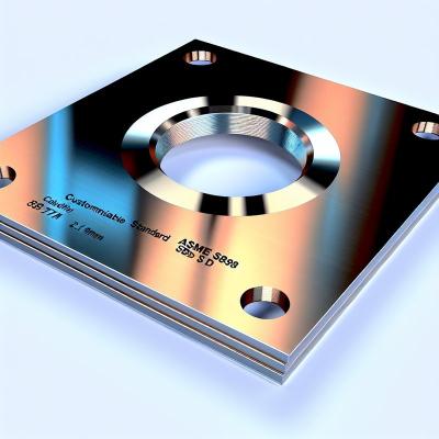 China Placa revestida de titânio padrão ASME SB898 personalizável para aplicações pesadas e espessura de 2-12 mm à venda