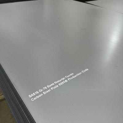 China SA516 Gr.70 Base Material Carbon Steel Plate with ASTM B898 Production Code for sale