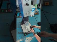 manual digital benchtop ultrasonic plastic welder 15khz intelligent spot welding machine