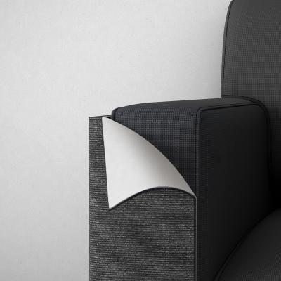 China Black Self-Adhesive Cat Scratching Carpet For Wooden Cat Trees Protection for sale