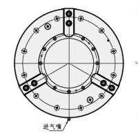 China High-Performance 3 Jaw Pneumatic Power Chuck for Precision Machining for sale
