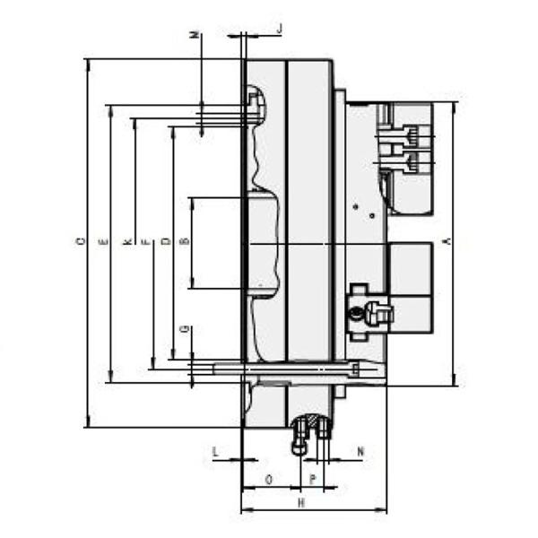 Quality Reliable 3 Jaw Front Mounted Chuck for Pneumatic Applications for sale