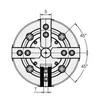 China High-Precision Solid Four-Jaw Power Chuck for CNC Machines for sale