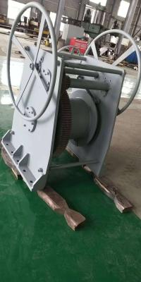 China 24mm wire rope and 50m wire length 50KN marine winch hand winch for sale