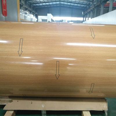 Cina Bobina in lamiera di alluminio resistente agli agenti atmosferici con rivestimento in legno imitazione in vendita