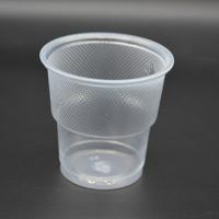 China 6 Oz 180ml Clear Disposable Drinking Cups Round PP Plastic Beverage Cups for sale