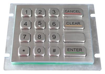 中国 16 アラビア数字/破壊者の証拠が付いているキー 304 のステンレス鋼のキーパッド 販売のため