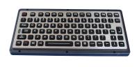China 82 Keys IP65 Brushed Stainless Backlit Rugged Keyboard With Function Keys for sale