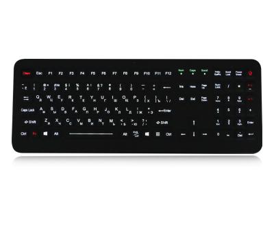 Cina 108 desktop retroilluminato impermeabile industriale della tastiera IP68 del silicone di chiavi in vendita